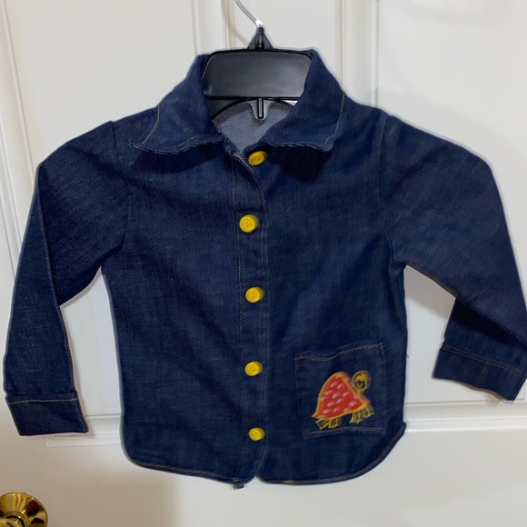 Sears | Jackets & Coats | Vintage Denim Jacket Sears Dark Blue Jean ...